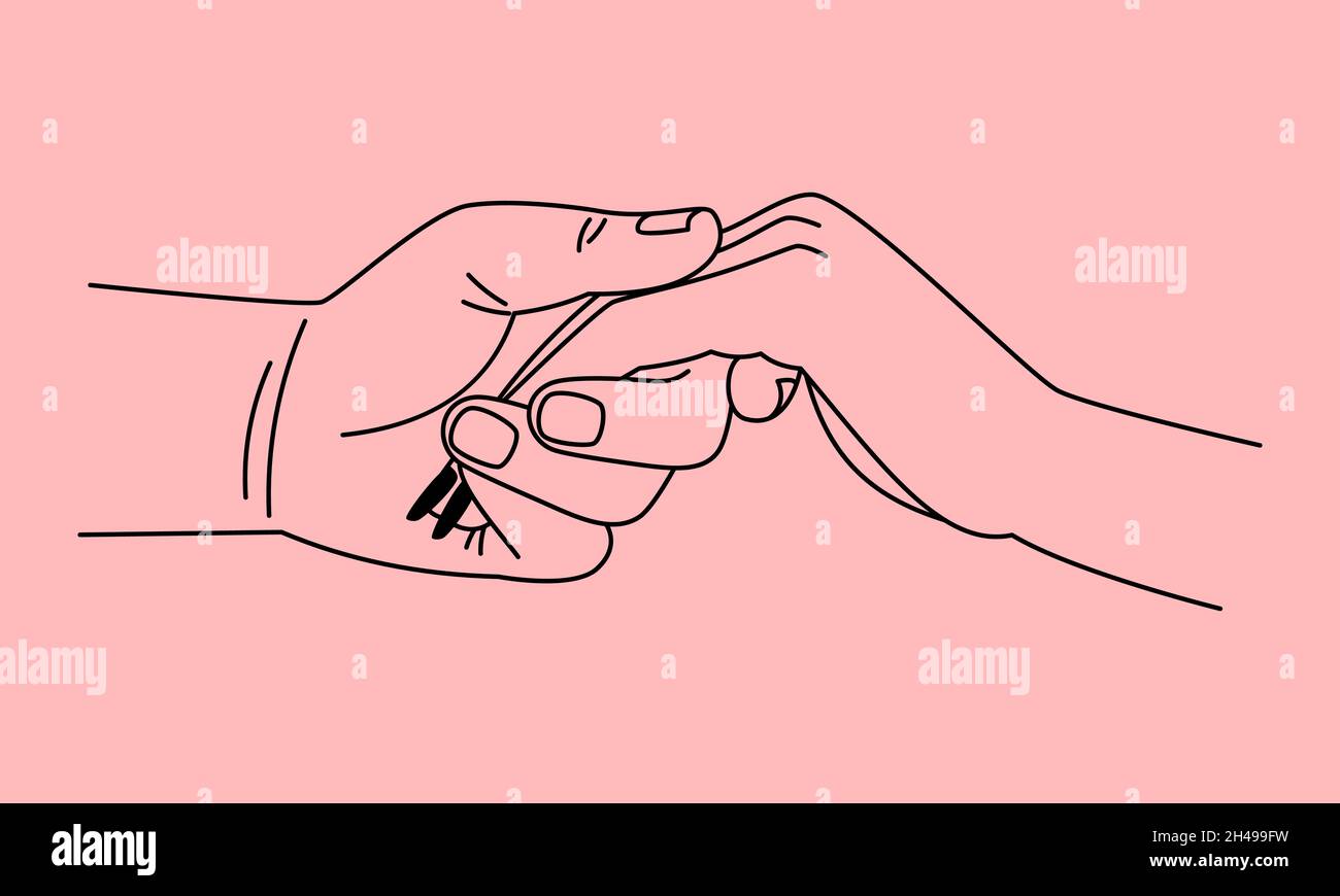 Gentle touching Stock Vector Images - Alamy