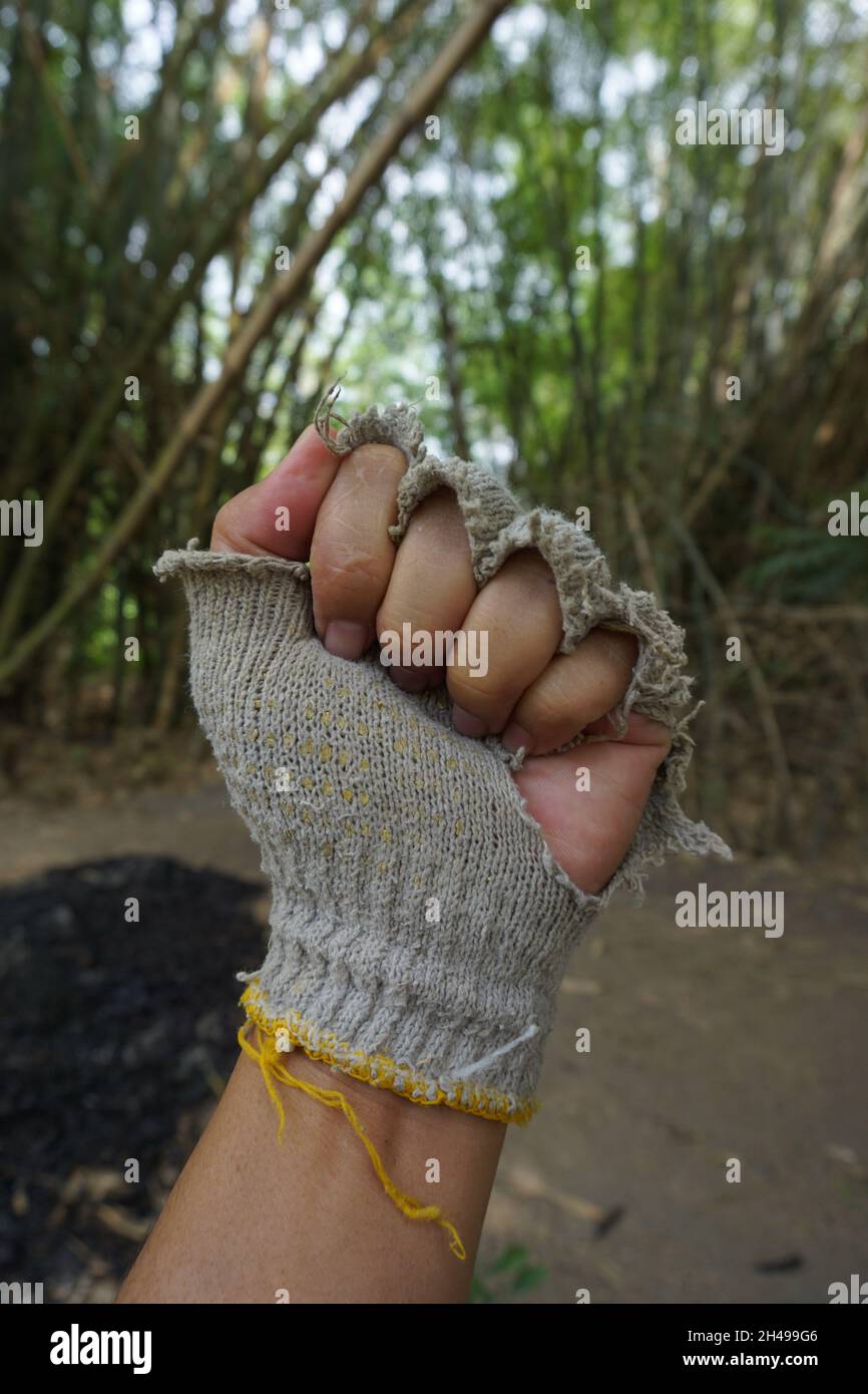 Broken gloves hi-res stock photography and images - Alamy