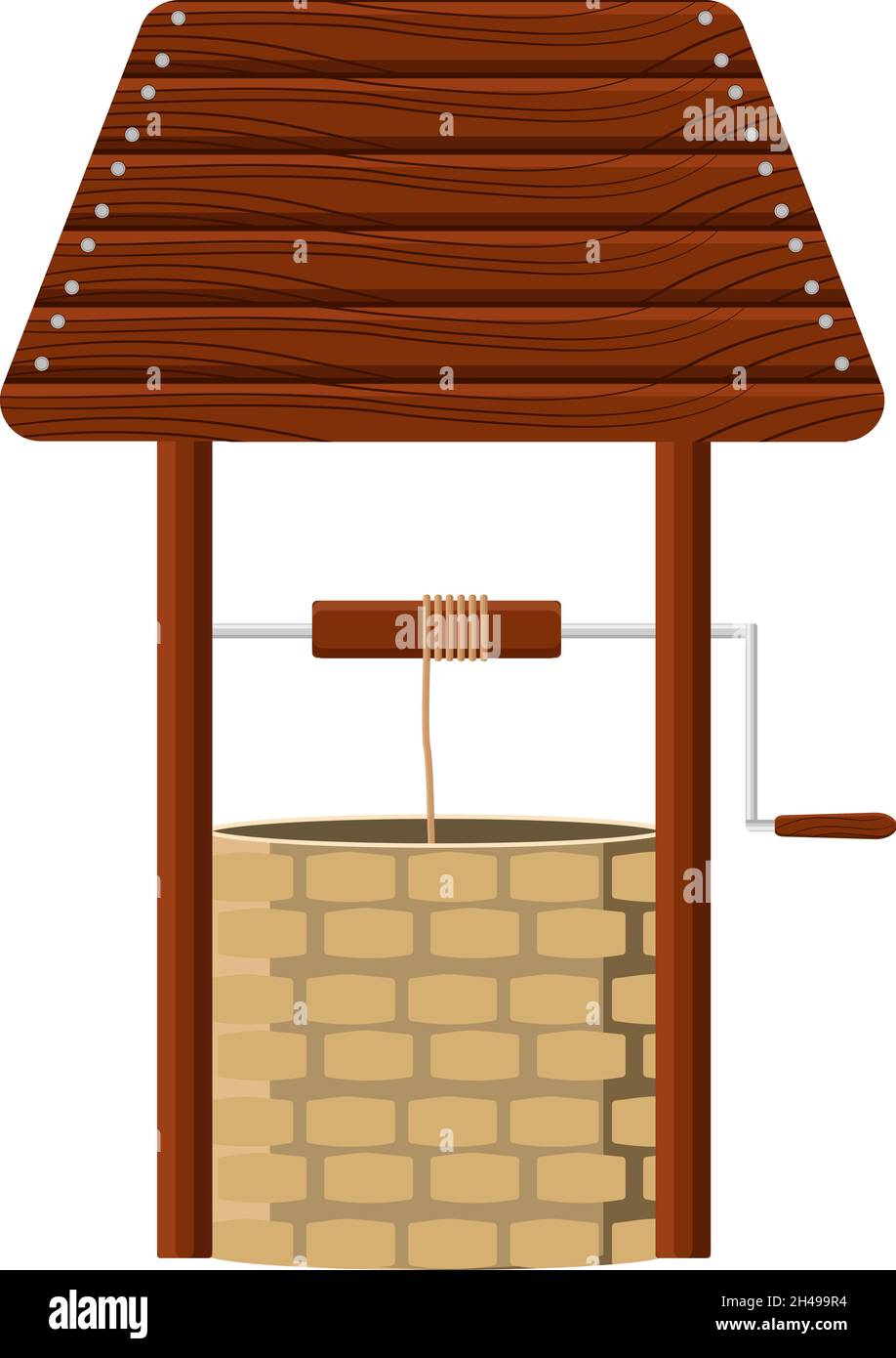 Well water bucket Cut Out Stock Images & Pictures - Alamy