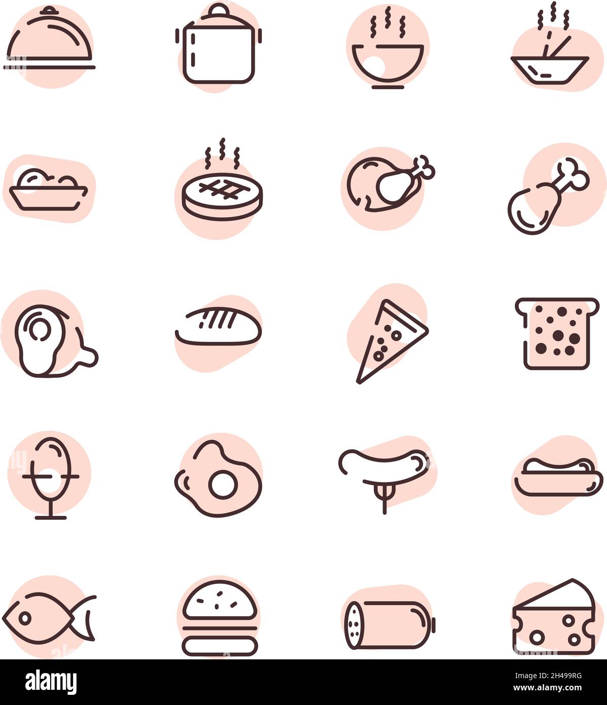 Food luxury food nutrition Stock Vector Images - Alamy