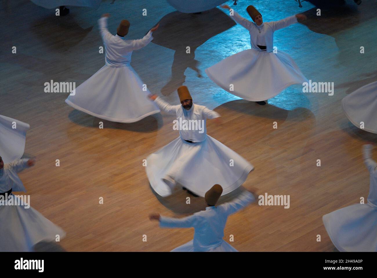 Turkey, Central Anatolia, City of Konya, whirling dervish festival. The ...