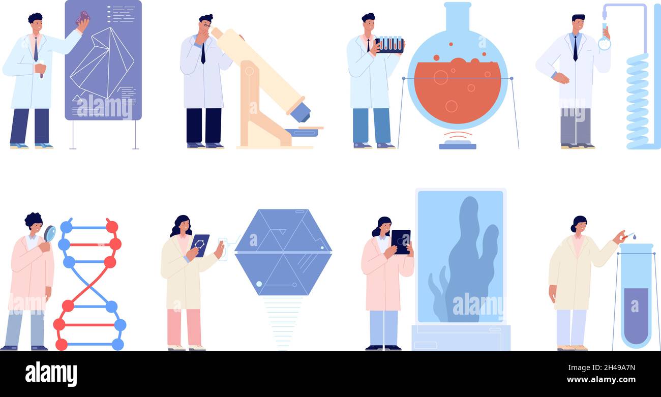 Science students lab Cut Out Stock Images & Pictures - Alamy