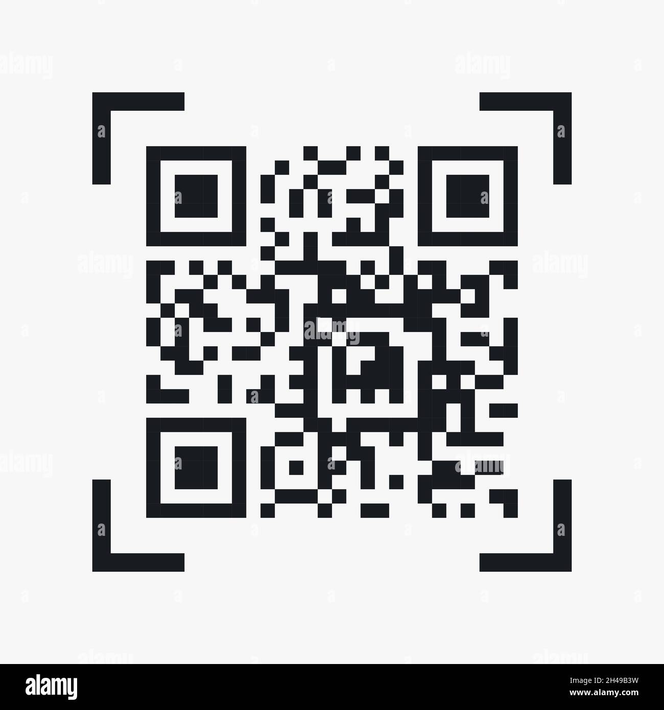 unique qr code isolated on white back Stock Vector Image & Art - Alamy