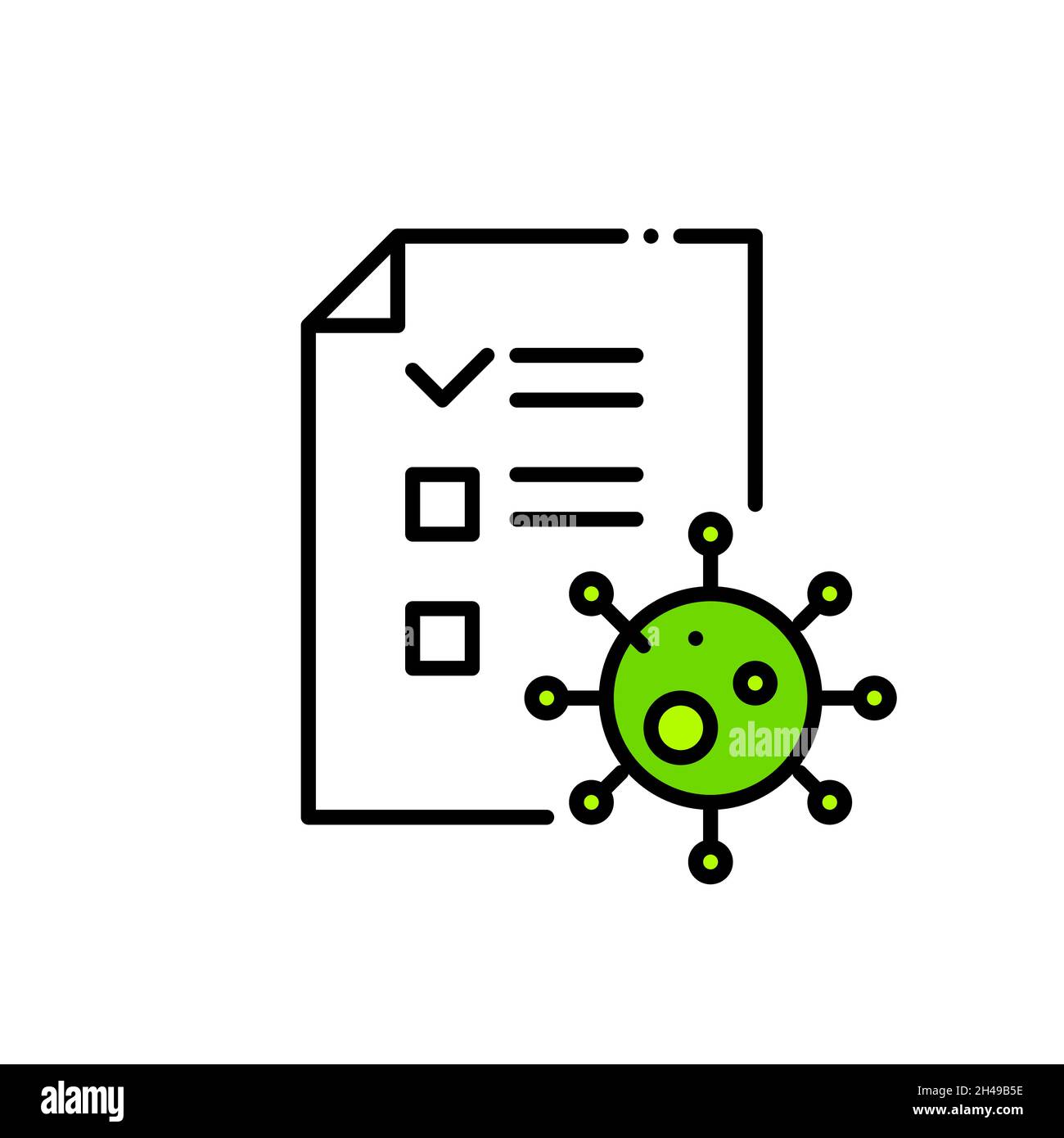 Coronavirus testing, medical health check up colorful icon. Pixel ...