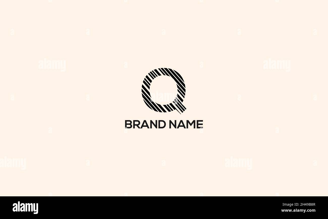 LETTER Q LOGO DESIGN WITH NEGATIVE SPACE EFFECT FOR ILLUSTRATION USE ...