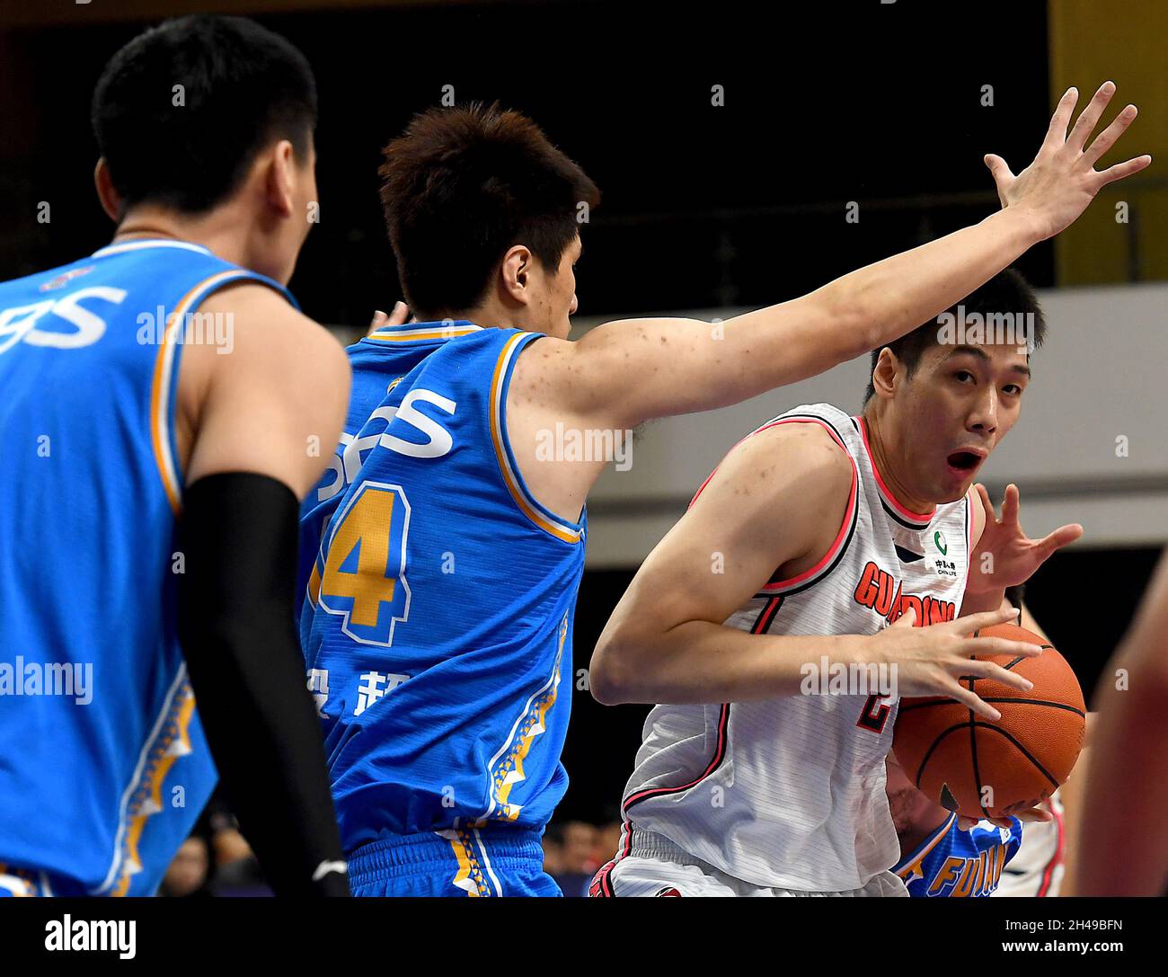 Zhuji, China's Zhejiang Province. 1st Nov, 2021. Ren Junfei (R) of ...