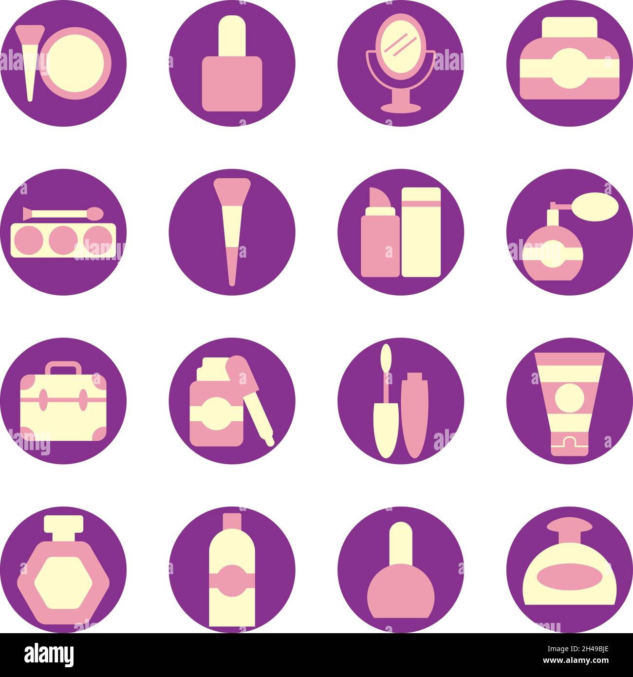 Basic cosmetics, illustration, vector, on a white background Stock ...