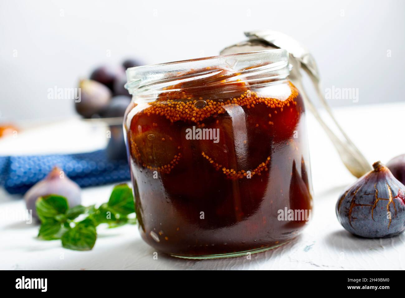 Figs in sugar syrup hi-res stock photography and images - Alamy
