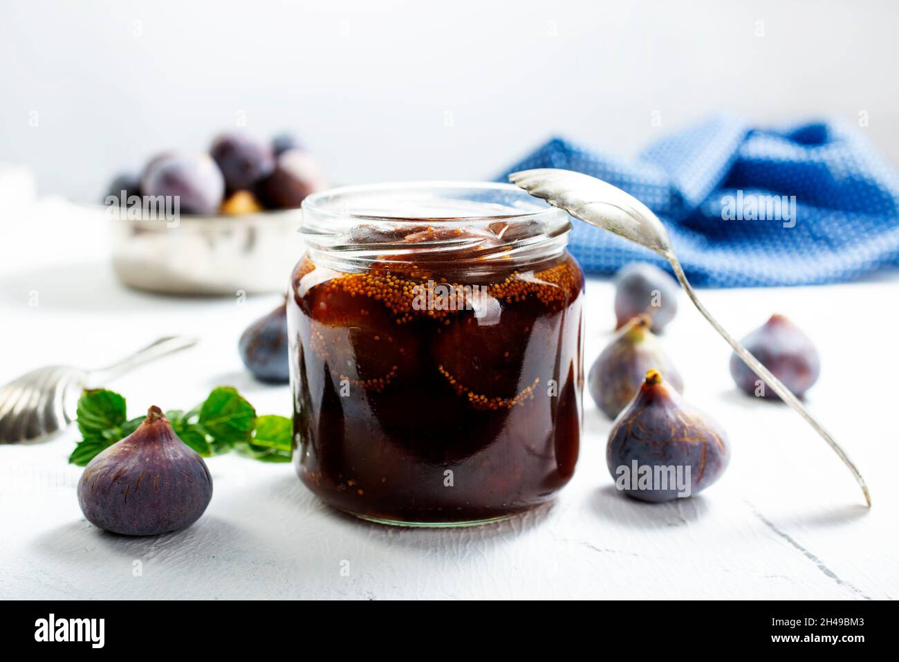 Figs in sugar syrup hi-res stock photography and images - Alamy