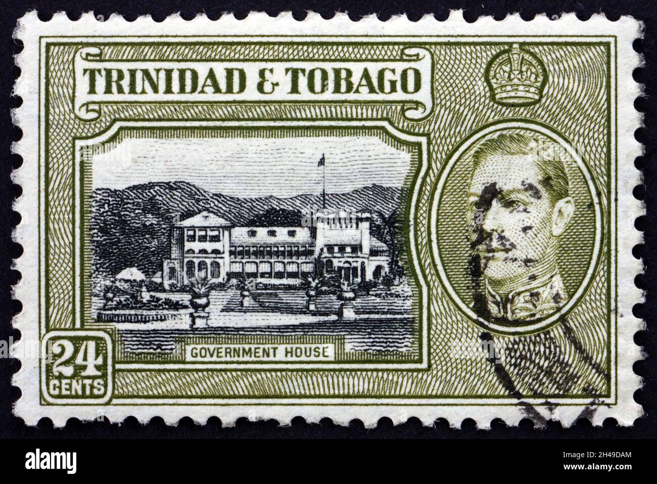 TRINIDAD AND TOBAGO - CIRCA 1938: a stamp printed in Trinidad and ...