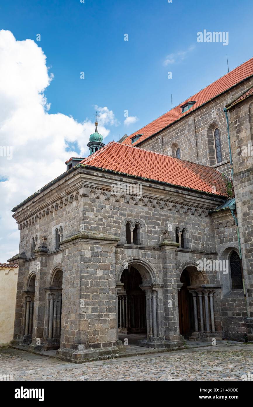 Old St. Procopius basilica and monastery, town Trebic, UNESCO city, the ...