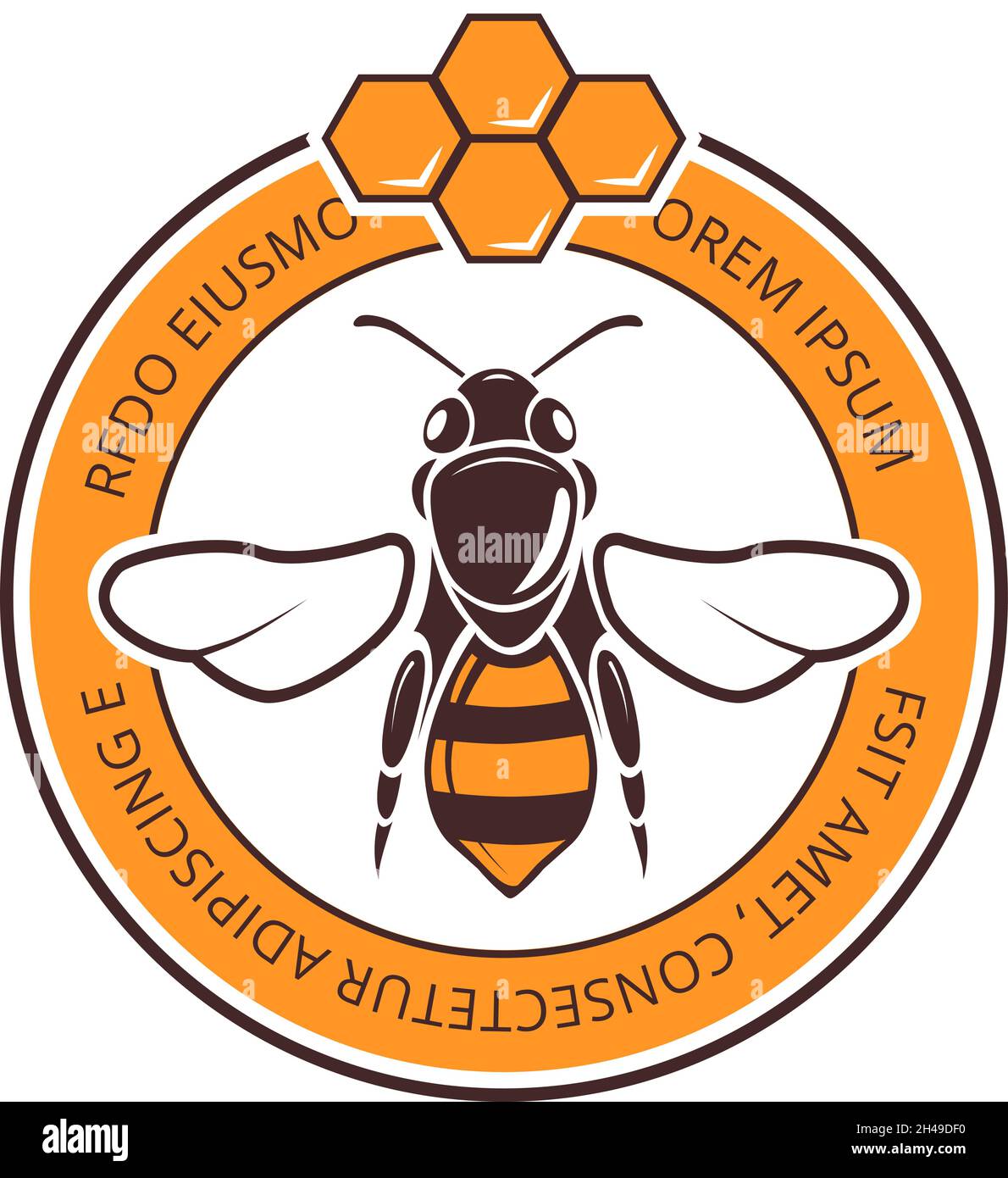 New harvest sweet honey Stock Vector Images - Alamy