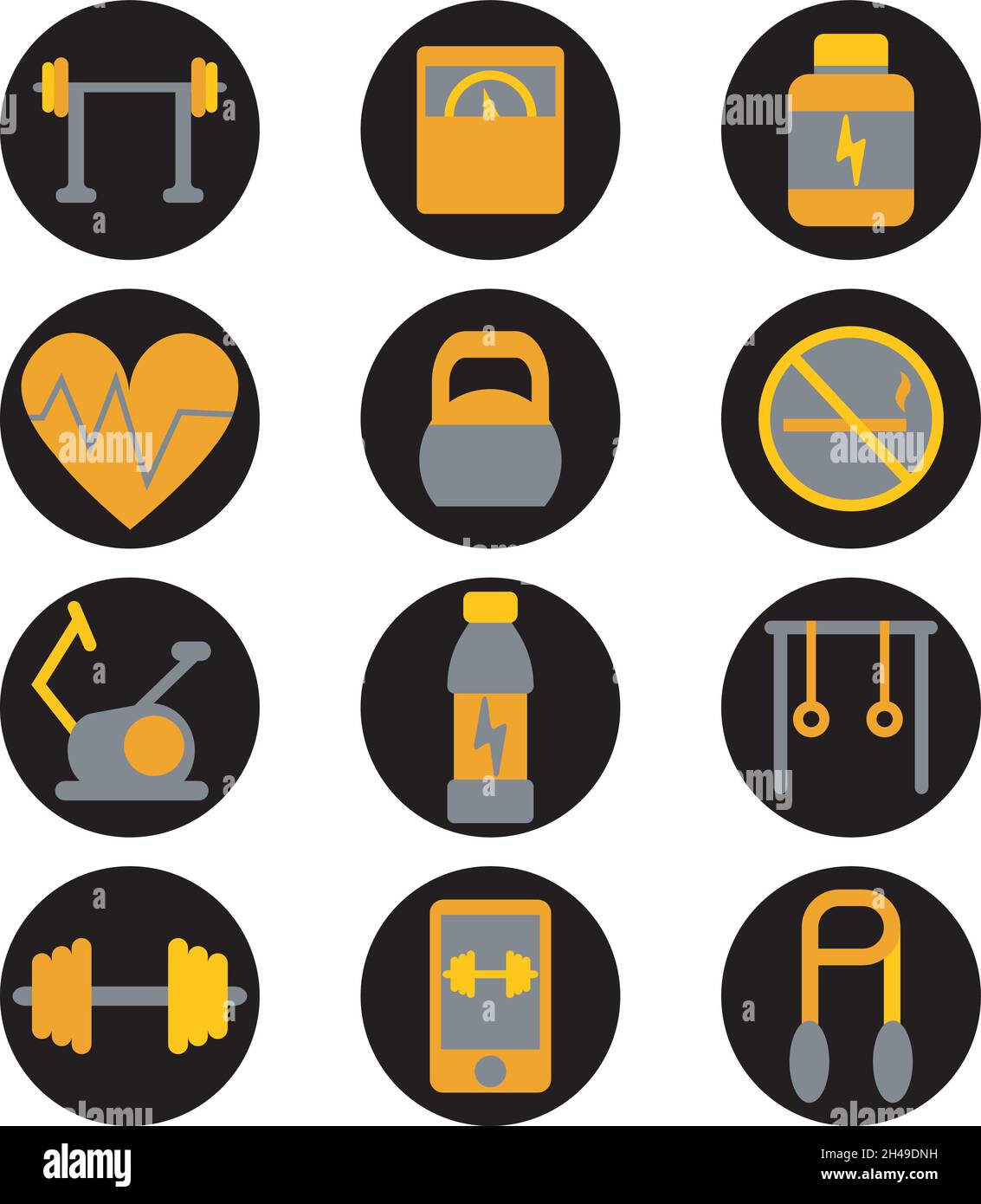 Gym workout Stock Vector Images - Alamy