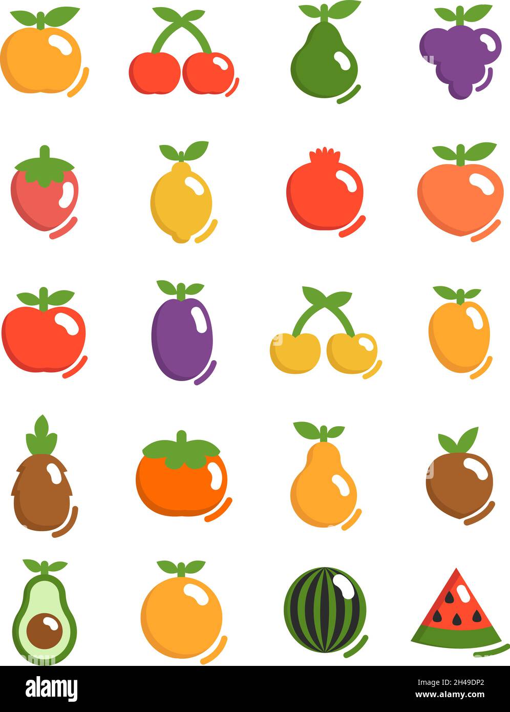 Sweet fruit vector hi-res stock photography and images - Alamy