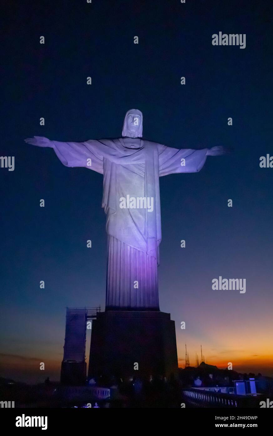 Christ the Redeemer statue Rio de Janeiro. Estátua do Cristo Redentor ...