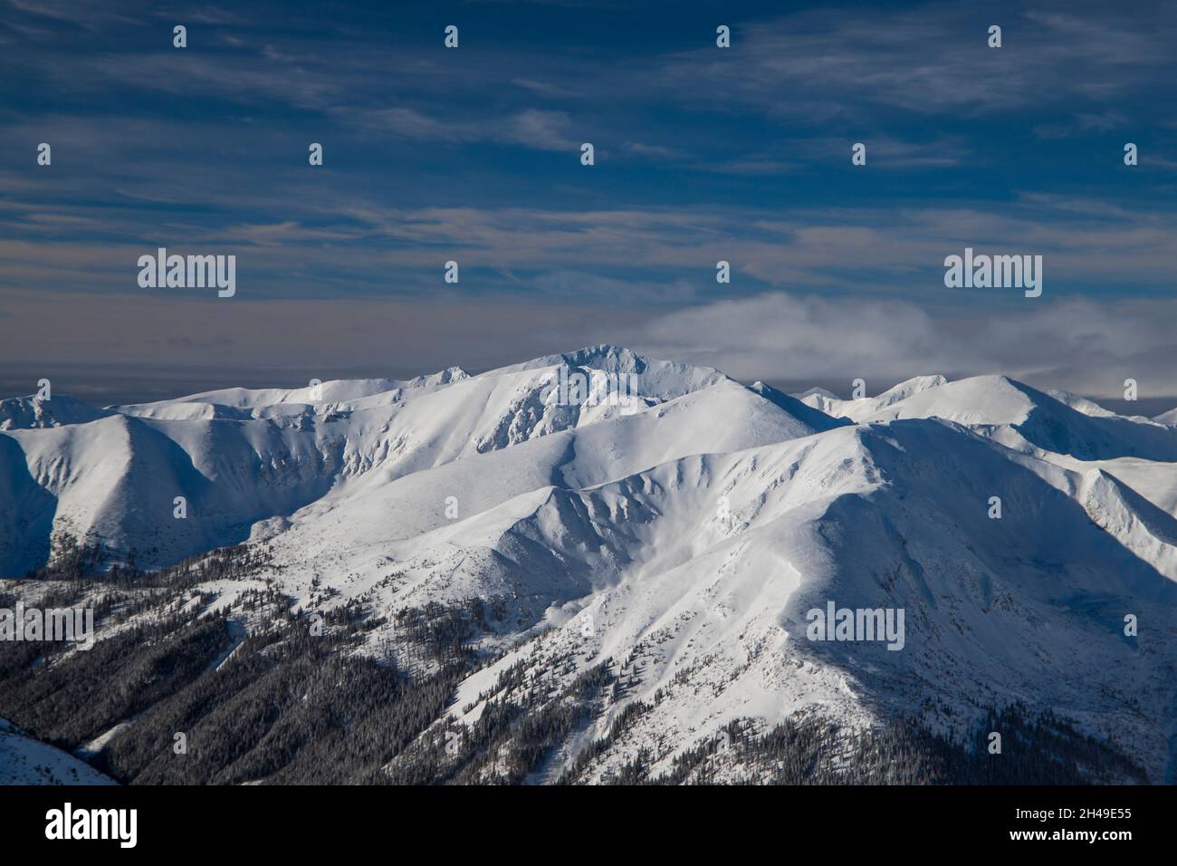 Tatra mountains in Poland winter landscape Stock Photo - Alamy