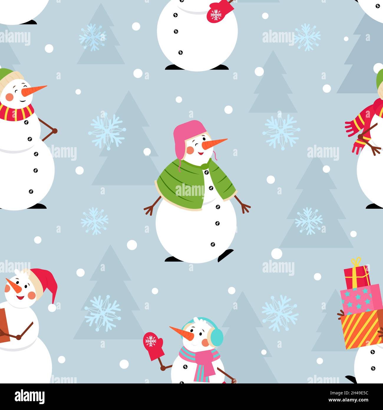 Winter repeating pattern hi-res stock photography and images - Alamy