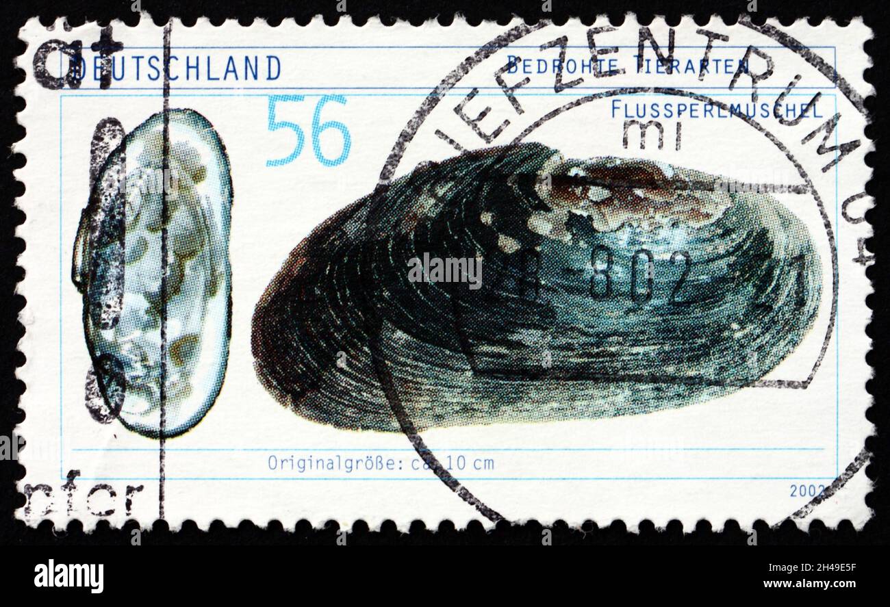 GERMANY - CIRCA 2002: a stamp printed in Germany shows freshwater pearl ...