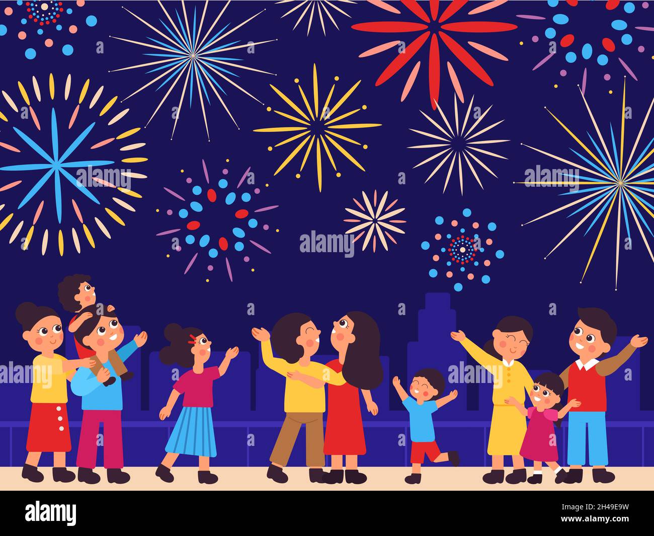 Cartoon firework hi-res stock photography and images - Alamy