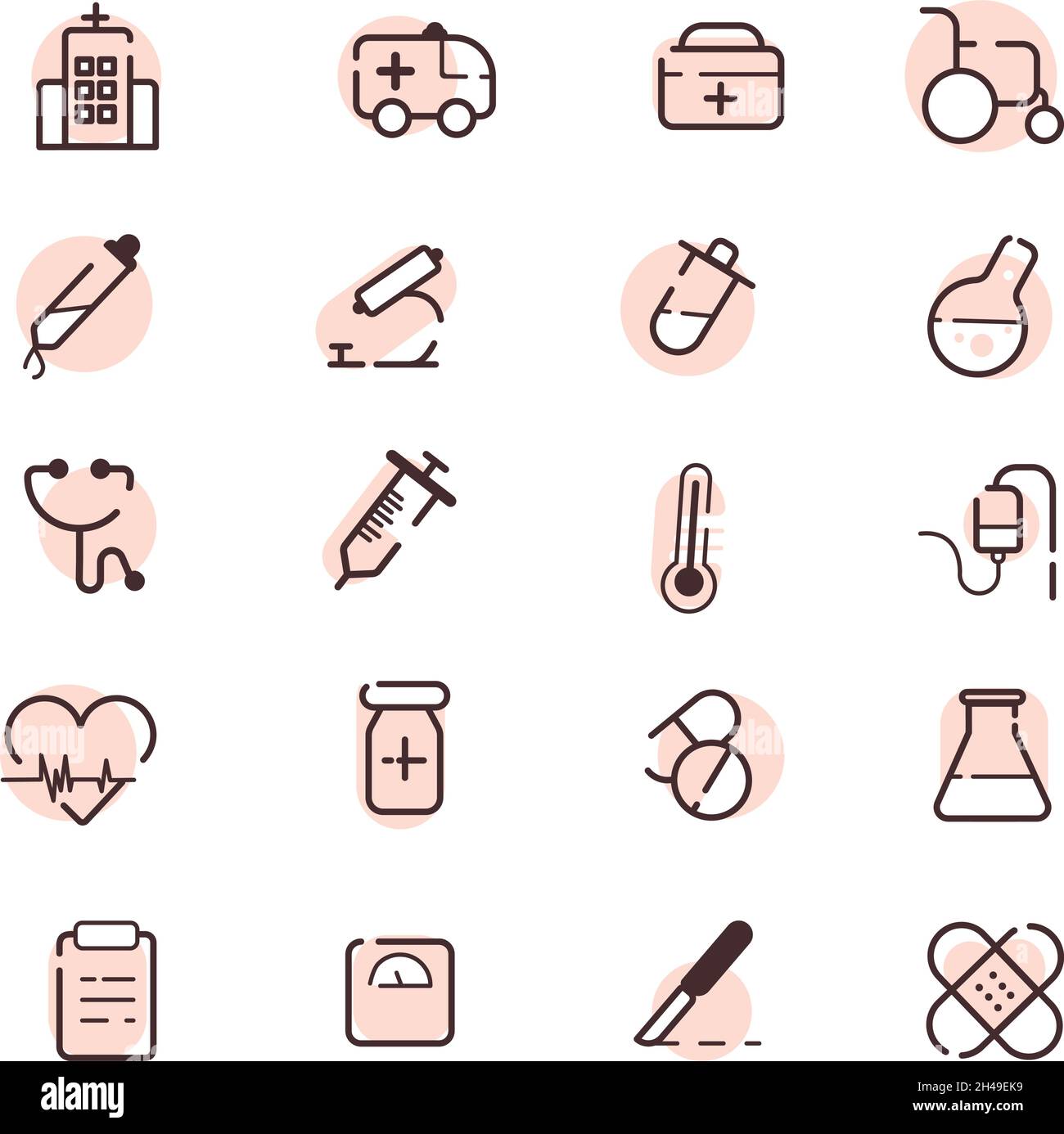 Medical and health vectors Cut Out Stock Images & Pictures - Alamy