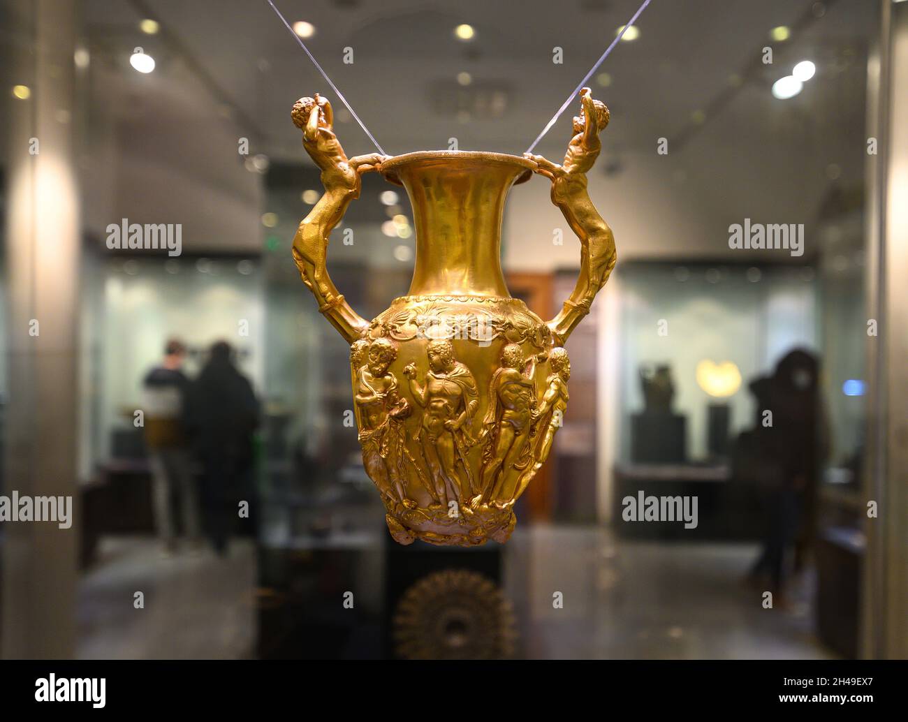 Plovdiv, Bulgaria. Panagyurishte golden treasure in Bulgaria. Thracian ...