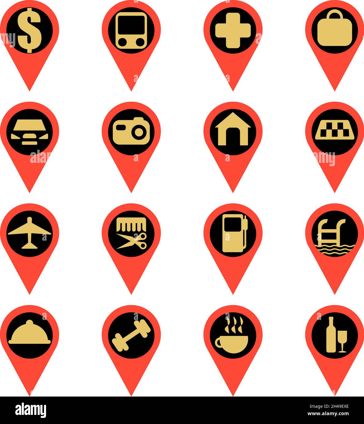 Marks a position Stock Vector Images - Alamy