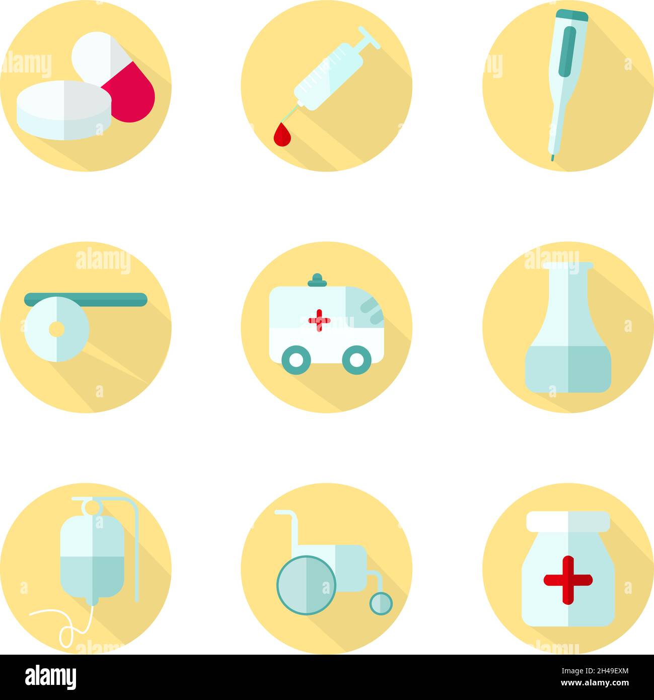 Medical help, illustration, vector, on a white background Stock Vector ...