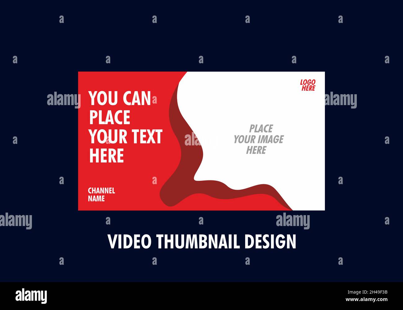 Unique and colorful video thumbnail design Stock Vector Image & Art - Alamy