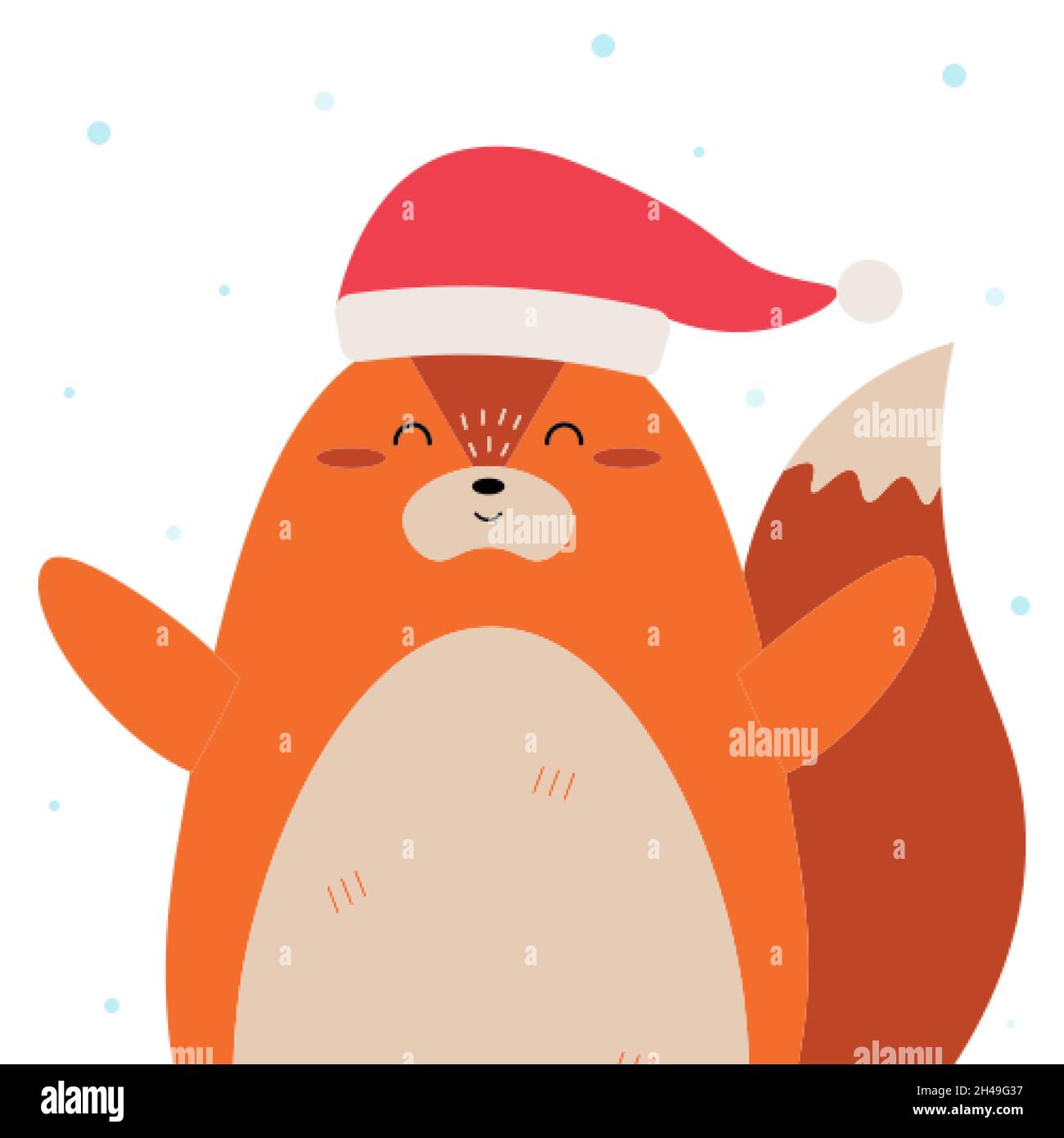 Squirrel snow background Stock Vector Images - Alamy