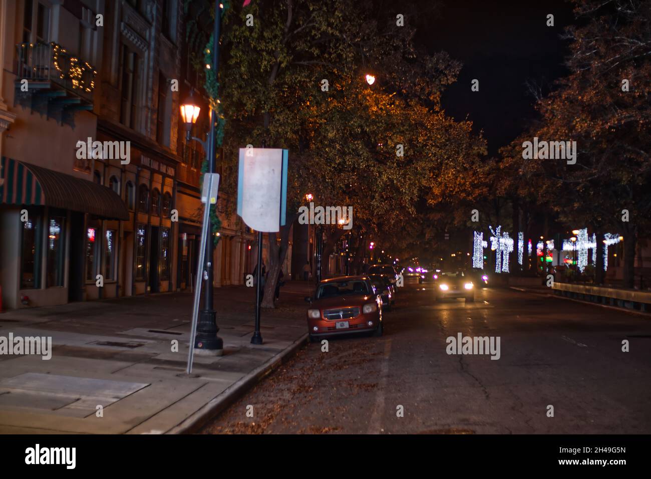 Augusta, Ga USA - 12 17 20: Downtown Augusta Georgia at night Netflix ...
