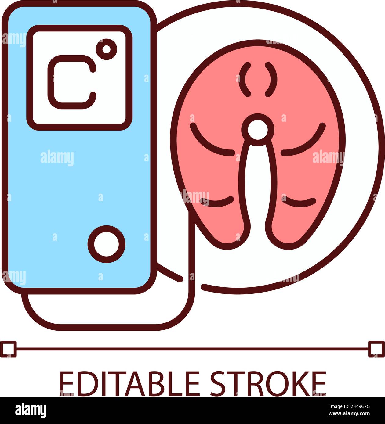 Food thermal analysis RGB color icon Stock Vector Image & Art - Alamy