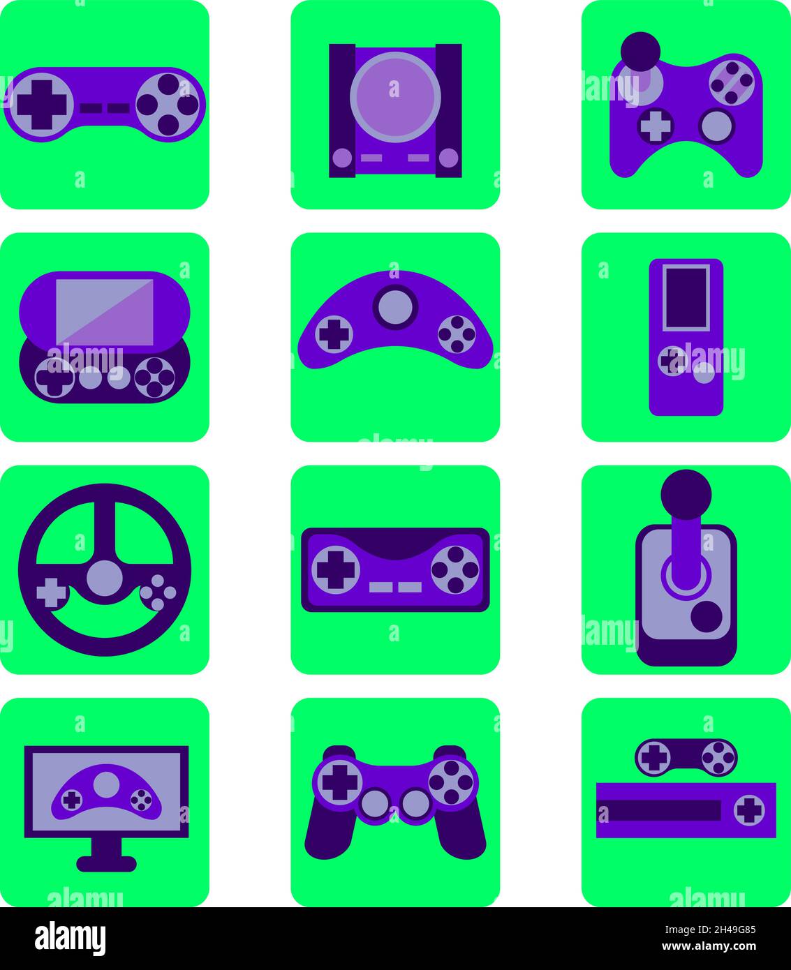 Playing digital games Stock Vector Images - Alamy