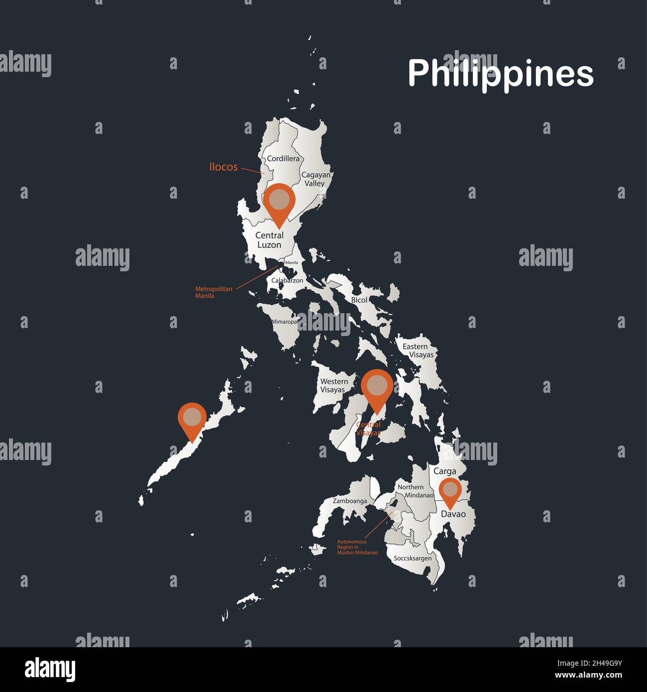 Philippines Map Design Indigenous Peoples Of The Philippines