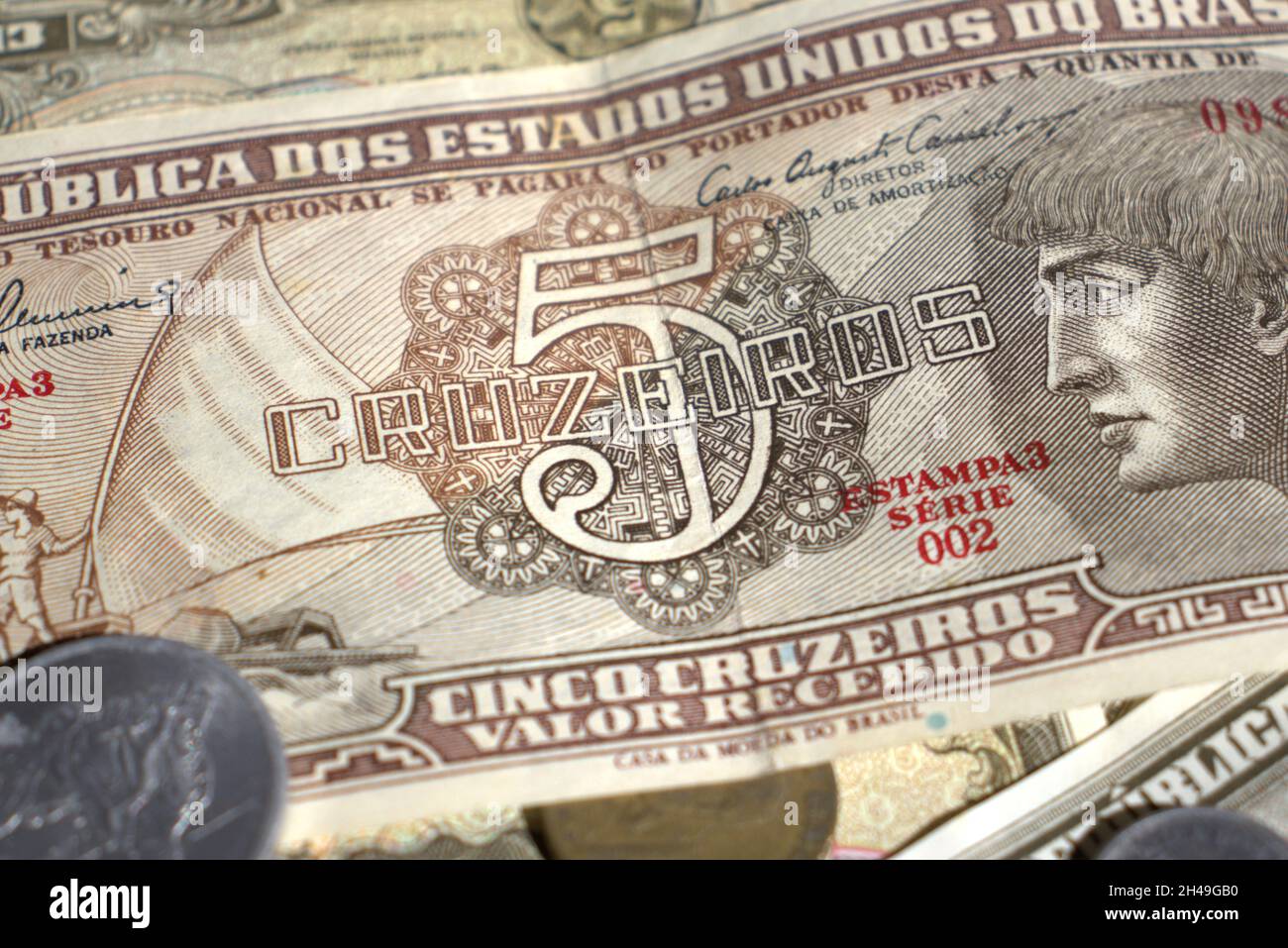 Old brazilian bill hi-res stock photography and images - Alamy