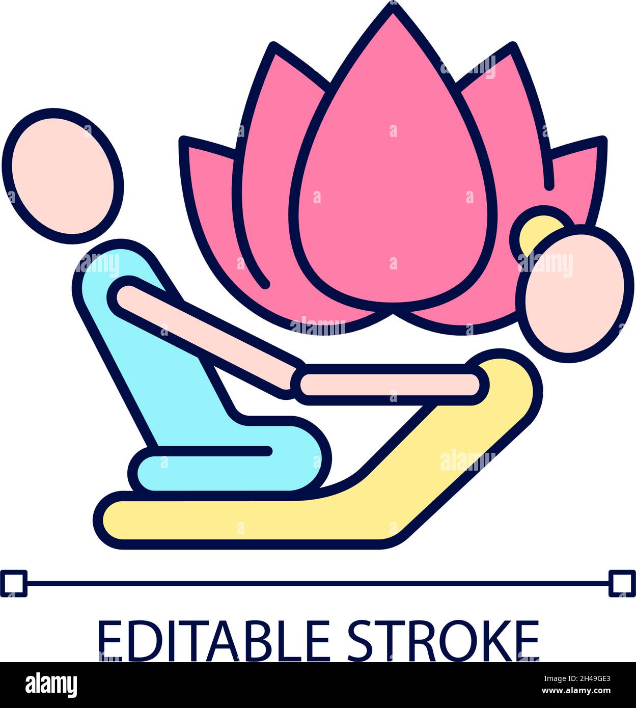 Thai massage RGB color icon Stock Vector Image & Art - Alamy