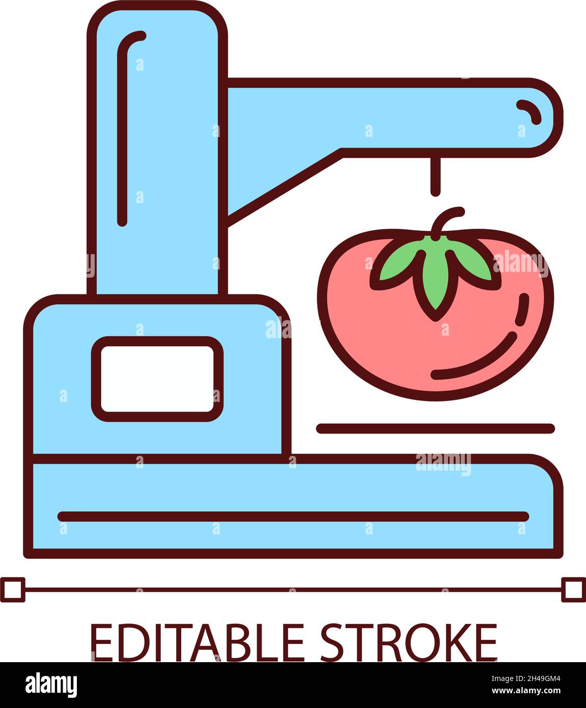 Food texture analyzer RGB color icon Stock Vector Image & Art - Alamy