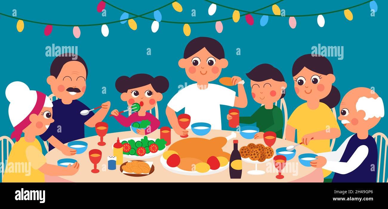 Family Feast Clipart