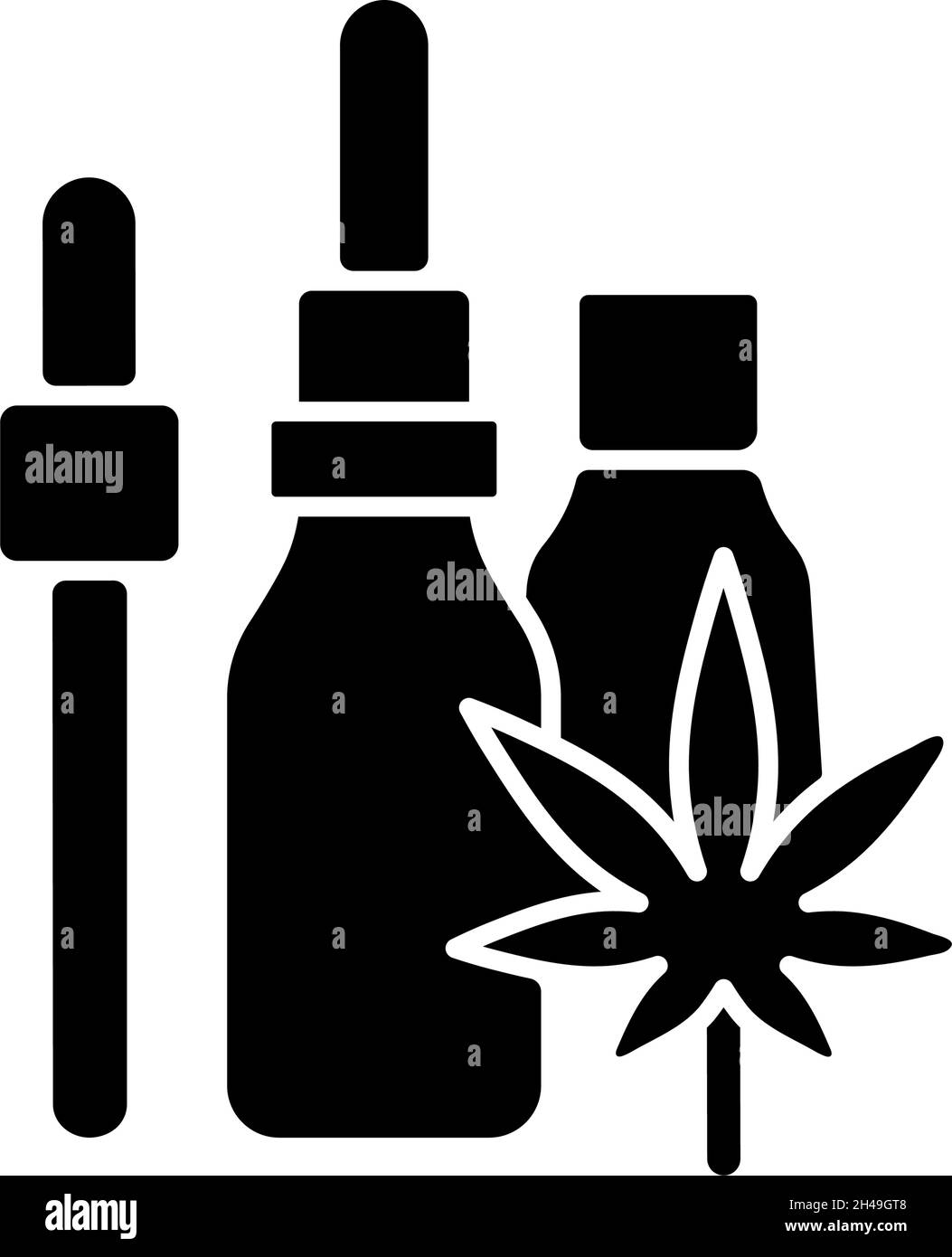 Plant extract black glyph Cut Out Stock Images & Pictures - Alamy