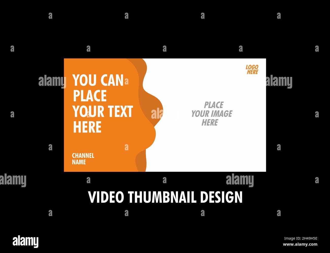 Unique and colorful video thumbnail design Stock Vector Image & Art - Alamy