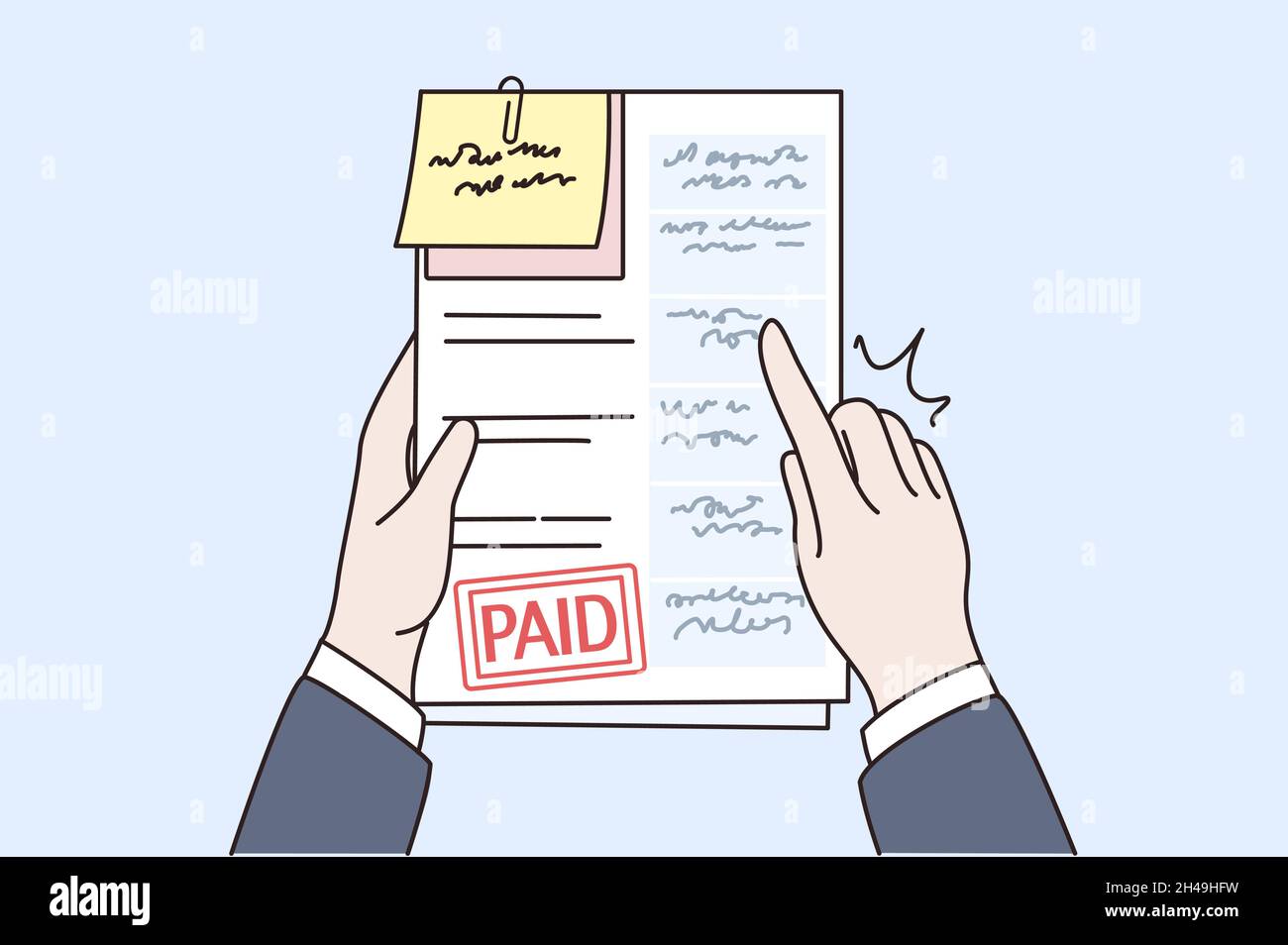 Stack of bills hands Stock Vector Images - Alamy