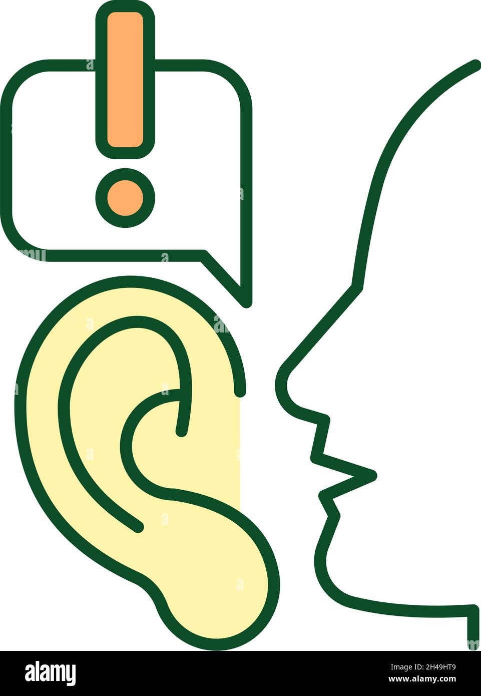 Spreading rumors RGB color icon Stock Vector Image & Art - Alamy