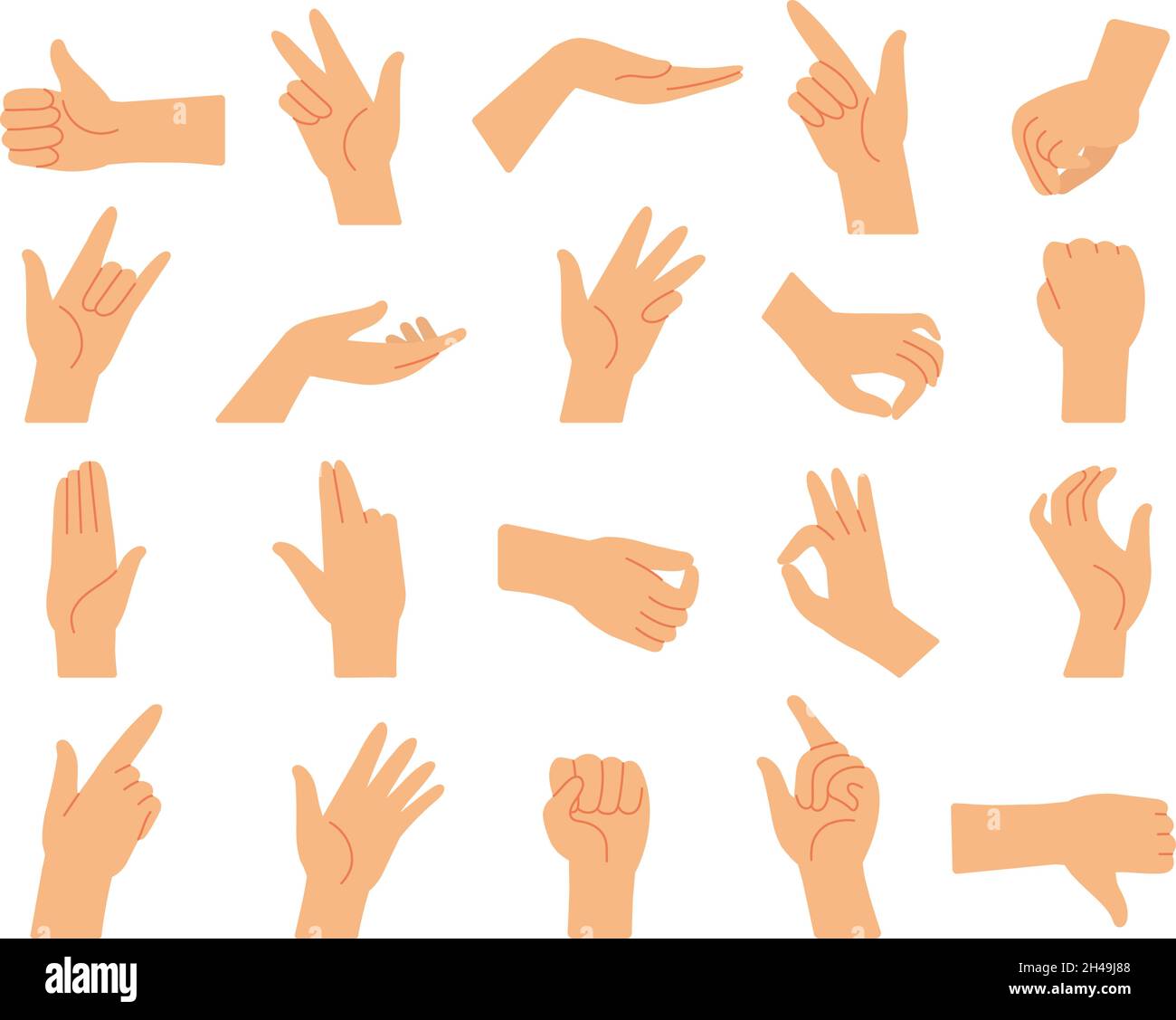 Hand Gestures Vector