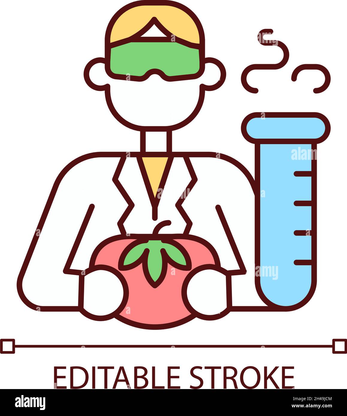 Food analyst RGB color icon Stock Vector Image & Art - Alamy