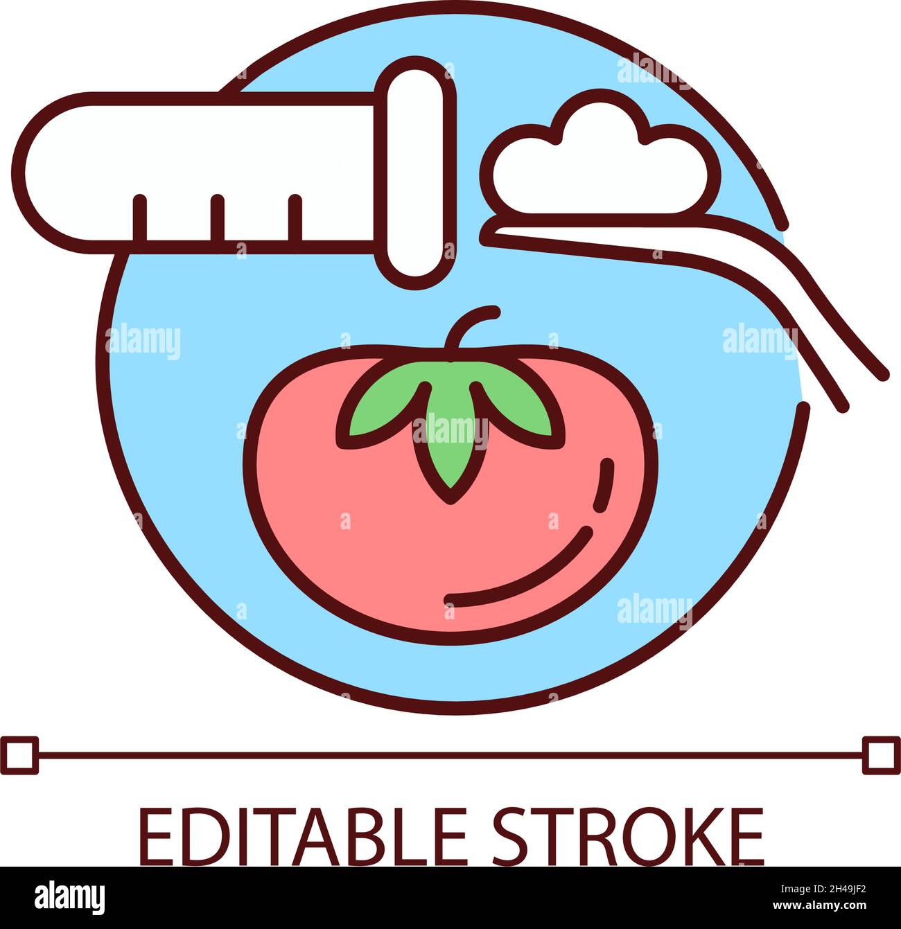 Food testing RGB color icon Stock Vector Image & Art - Alamy