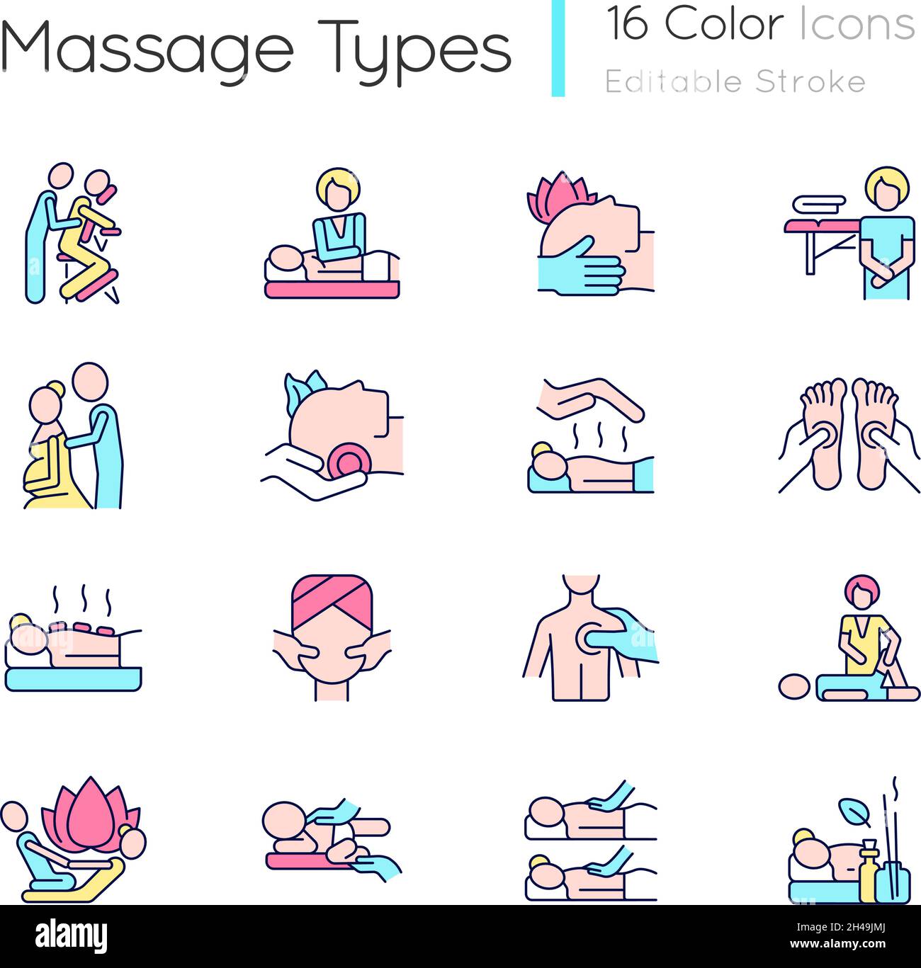 Massage types hi-res stock photography and images - Alamy