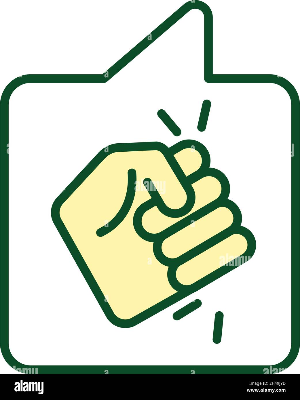 Threatening violence via text message RGB color icon Stock Vector Image ...