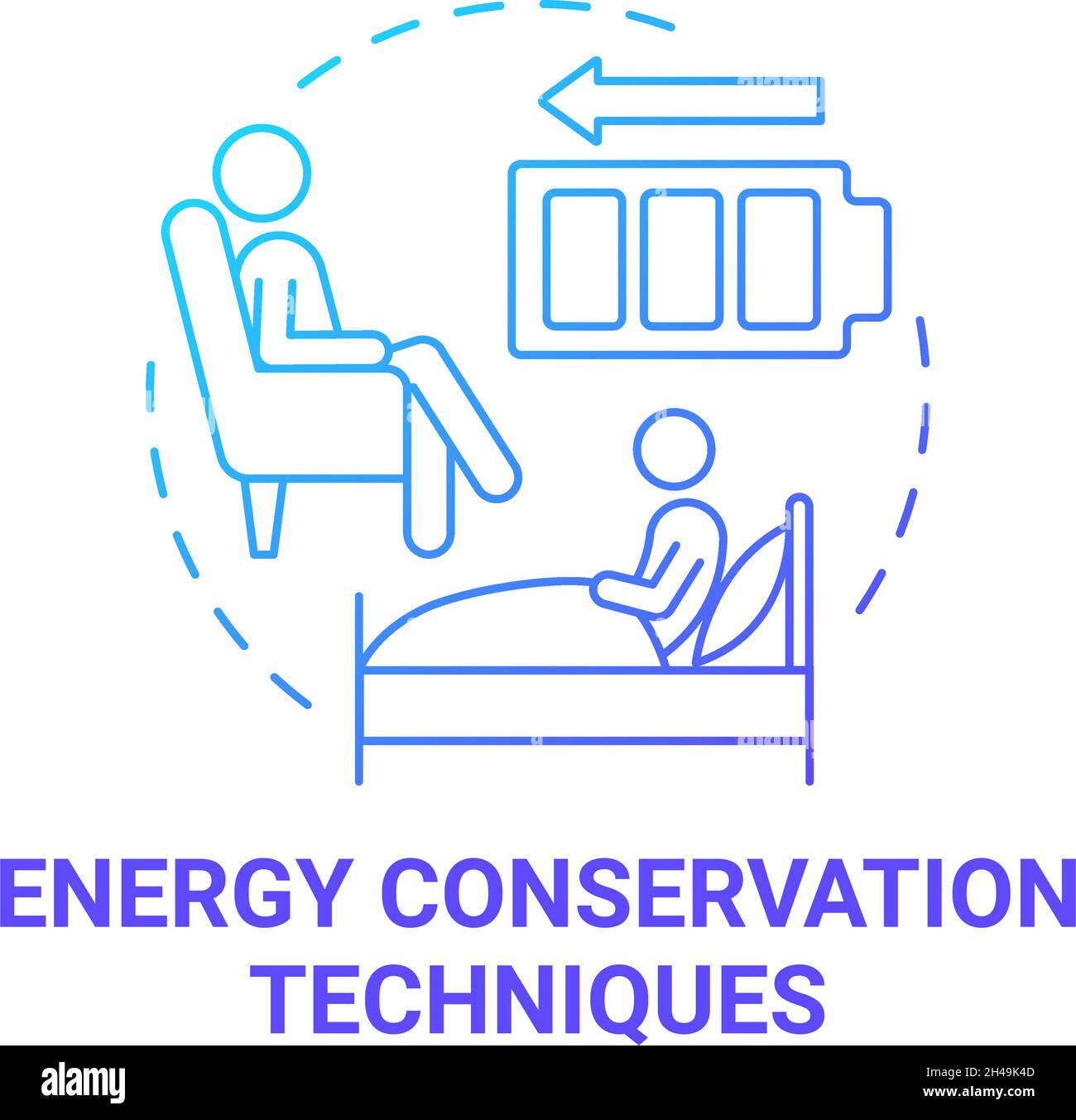 Energy conservation technique blue gradient concept icon Stock Vector ... Energy conservation technique blue gradient concept icon Stock Vector ...