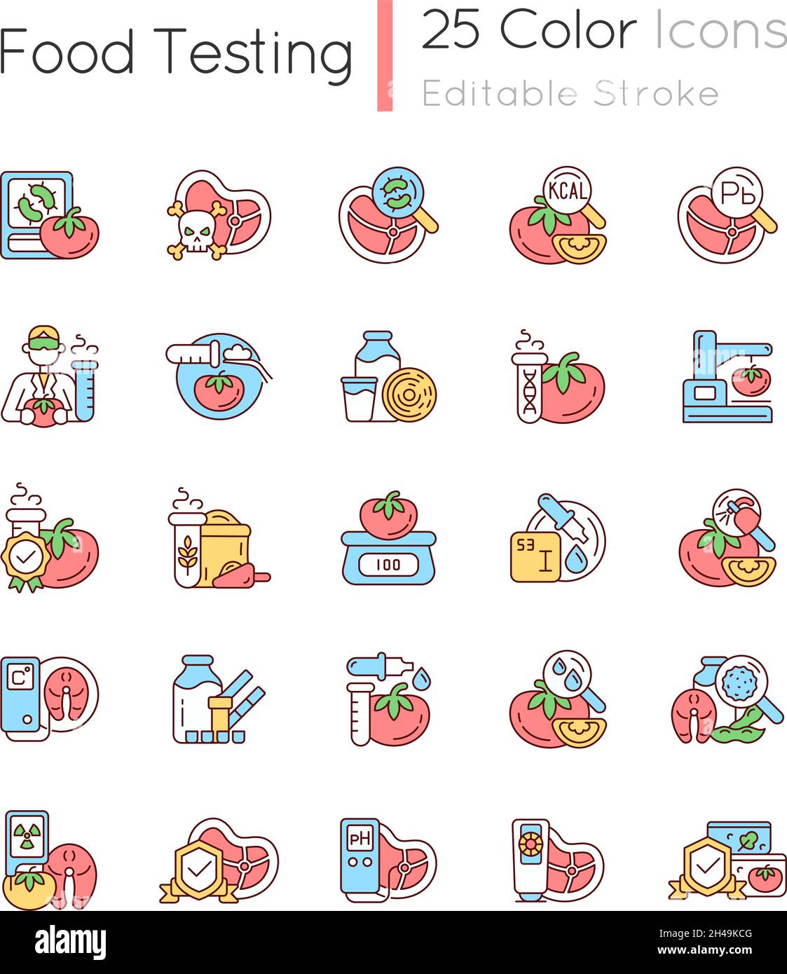 Sampling testing Stock Vector Images - Alamy