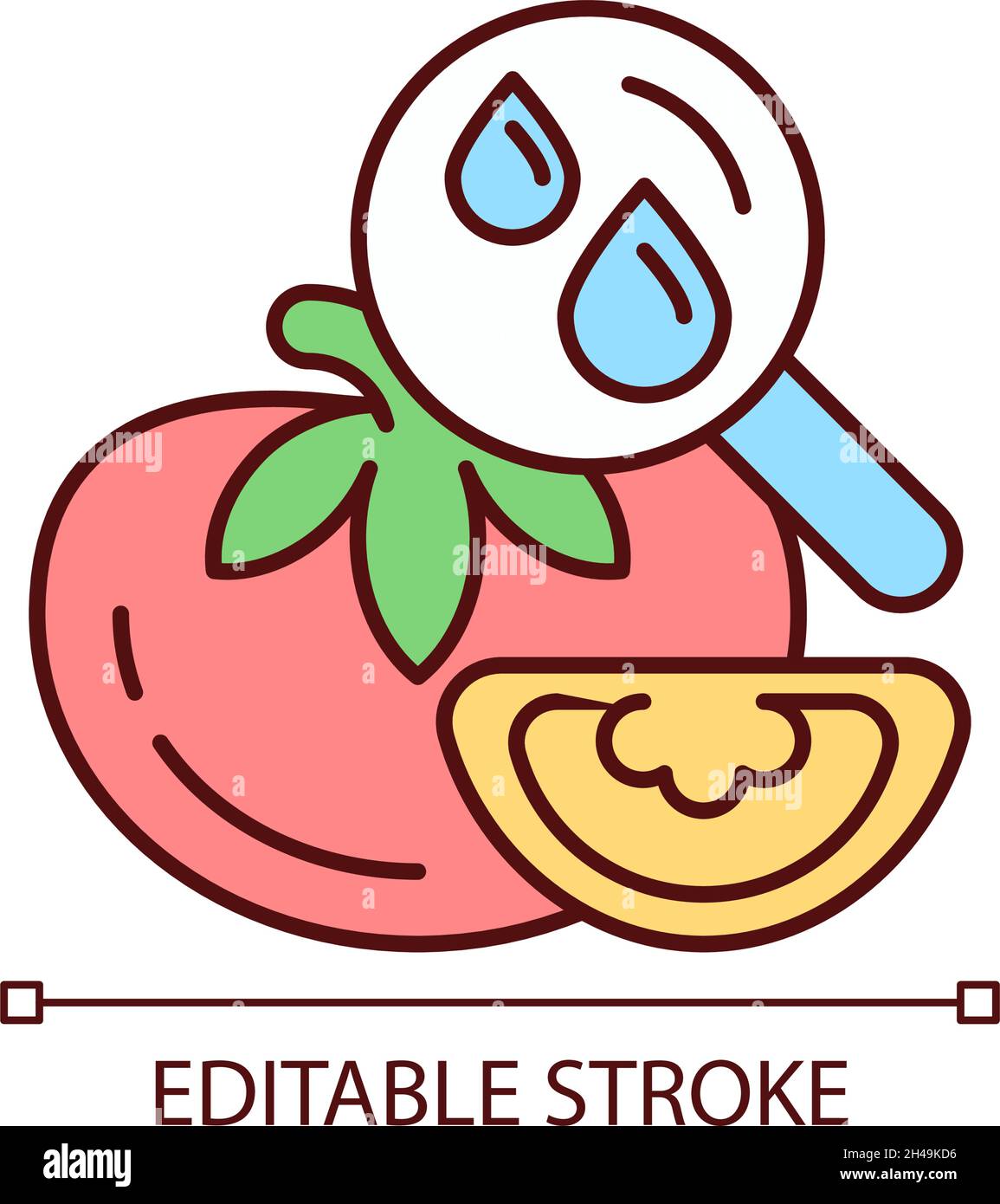 Food moisture content testing RGB color icon Stock Vector Image & Art ...