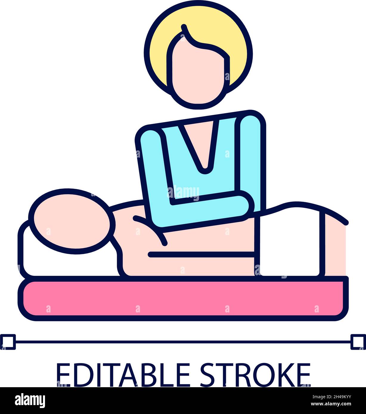 Deep tissue massage Cut Out Stock Images & Pictures - Alamy